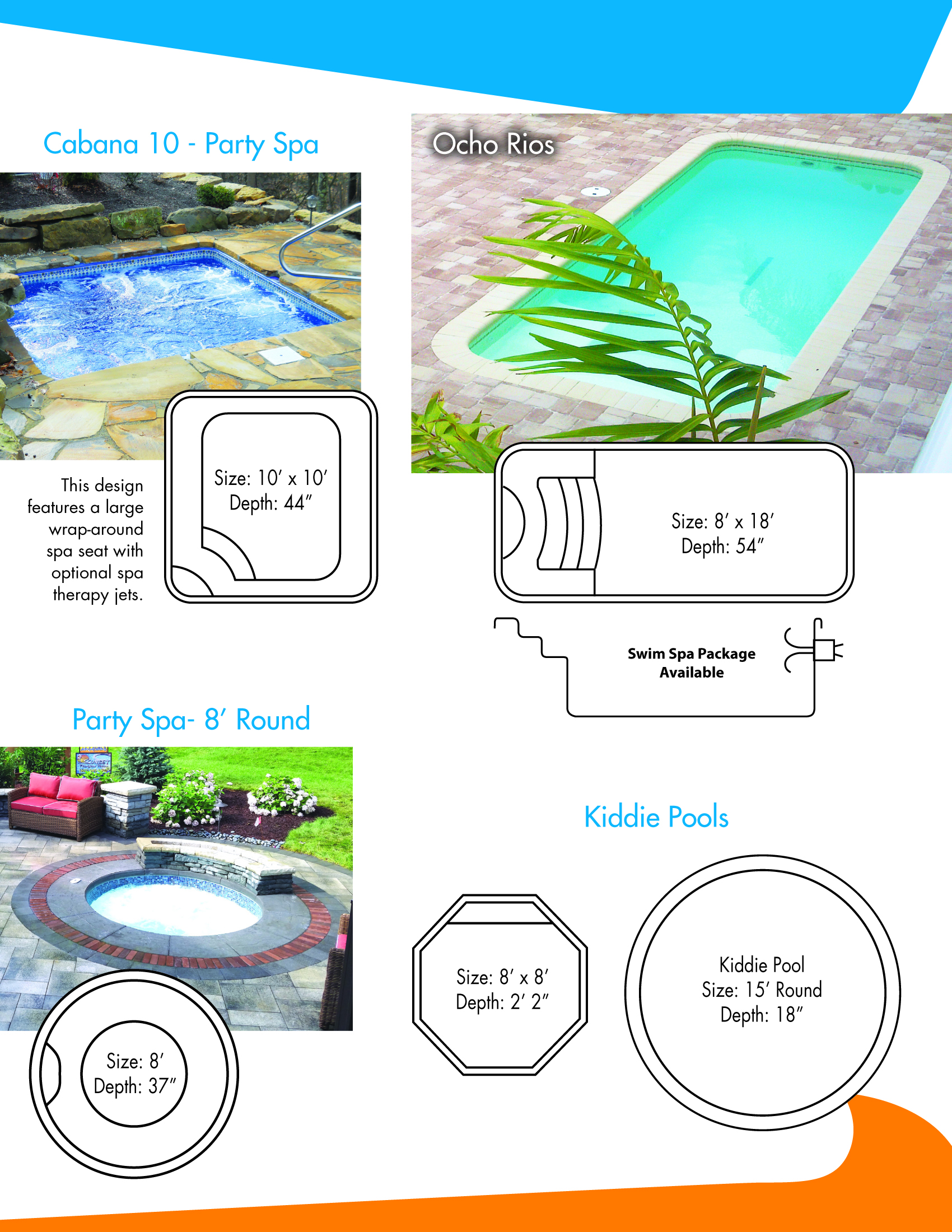 Cabana and Siesta Spas - Sun Pools